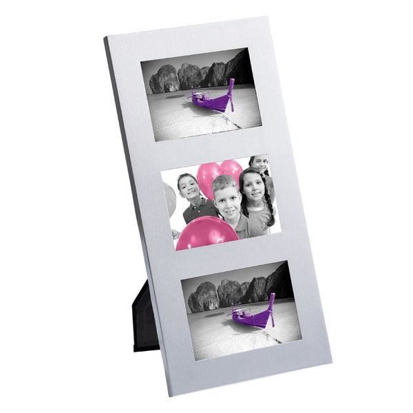 Pêle mêle vertical alu 3 photos à poser DE135 - Cdiscount Maison