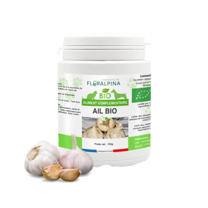 Ail bio 100g pour chien et chat - Cdiscount
