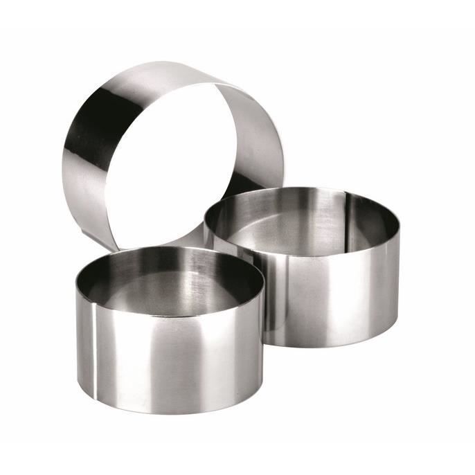 CERCLE INOX DE QUALITE SUPERIEURE - EPAISSEUR 0,9 MM - HAUTEUR 4.5 CM ... CERCLE INOX DE QUALITE SUPERIEURE - EPAISSEUR 0,9 MM - HAUTEUR 4.5 CM ...
