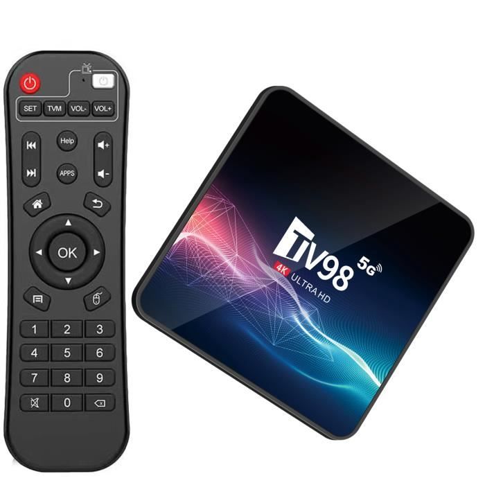 Android 12 Smart TV BOX TV98 boitier iptv Netflix Media Player 2Go+16Go ...