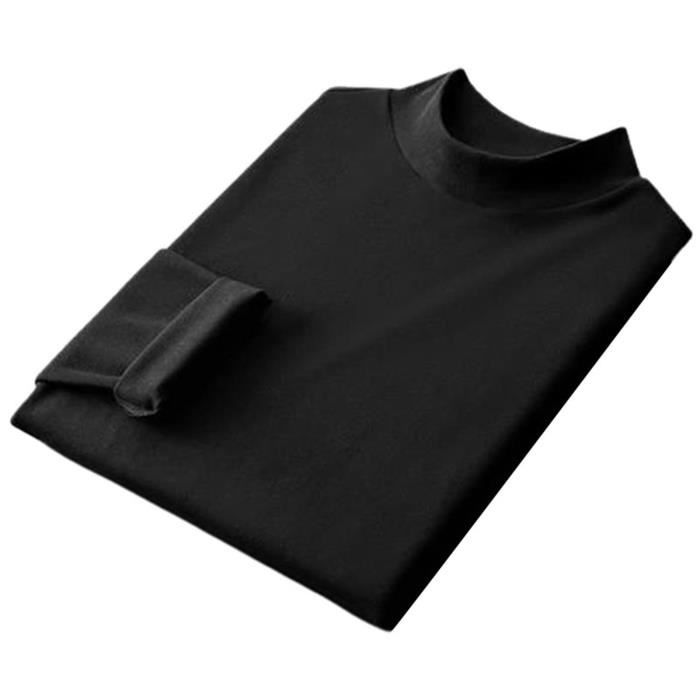 CHEMISE - CHEMISETTE Chemise à col mi-haut, style-Black Black ...