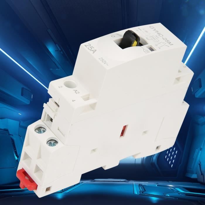 Contacteur AC sur Rail DIN 2P 25A 220V 50Hz - MXZZAND - avec interrupteur de bricolage selecteur ...