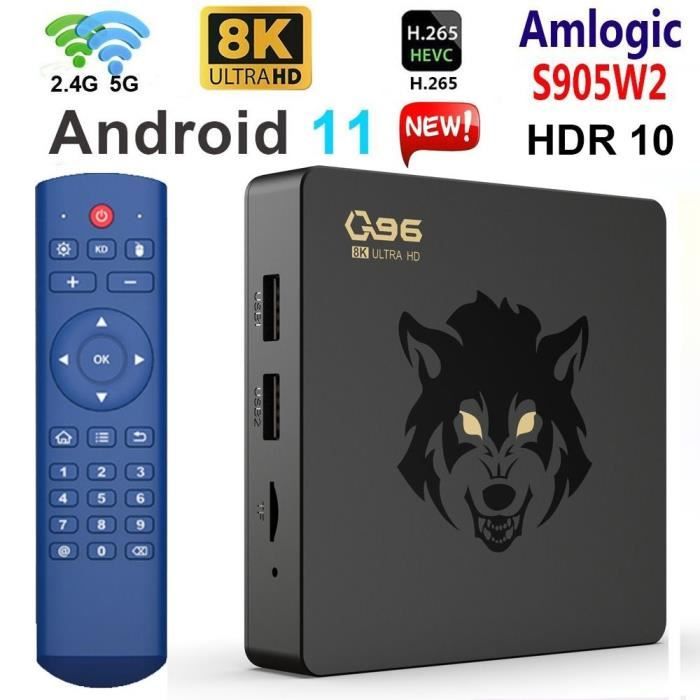 Smart TV Box - PRUMYA - Q96 IP60 - Android 11 - 8K - Amlogic S905W2 - WiFi 2.4G/5G - Cdiscount ...
