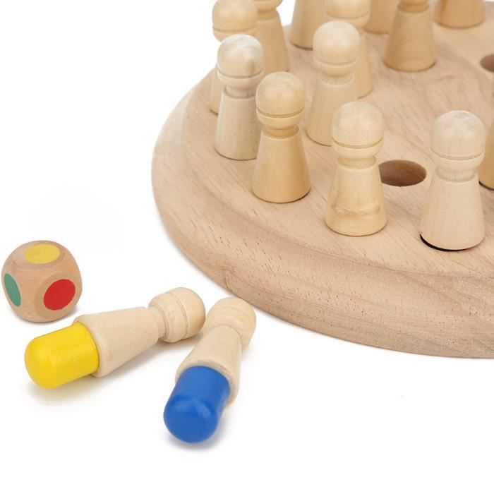 SALALIS Jeu d'échecs en bois Jeu d'checs Match de Mémoire en Bois Jeu ...