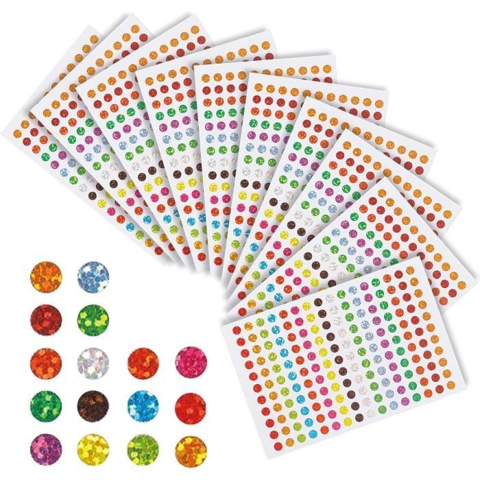 Étiquettes De Code Couleur, Autocollants À Pois Circulaires Colorés, 20 ...