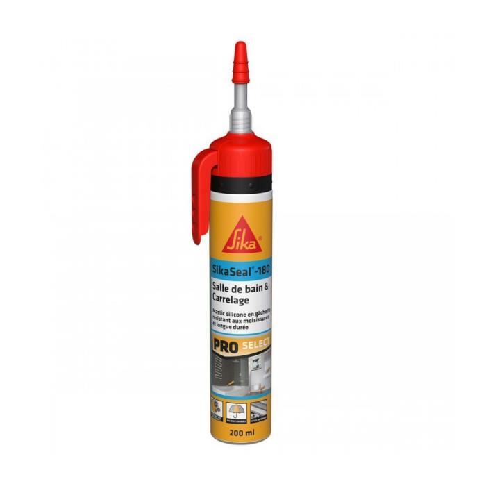 SIKA - Sikaseal 180 Mastic Joints salle de bain Gachette 200 ml ...