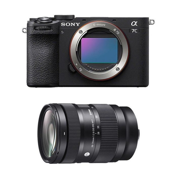 Sony appareil photo hybride alpha 7c II noir + sigma 28-70mm f2.8 dg dn ...
