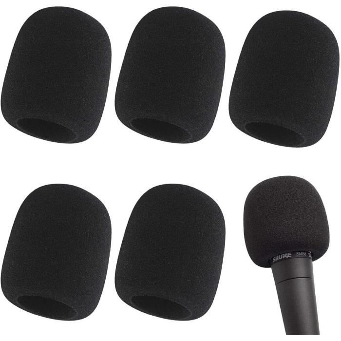 PLABBDPL 5 Pcs Microphone Bonnettes, Lapel Casque Mousse Microphone ...