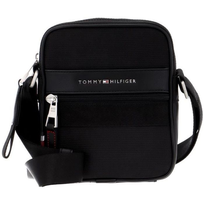 TOMMY HILFIGER Elevated Nylon Mini Reporter Black [122167] - sac à ...