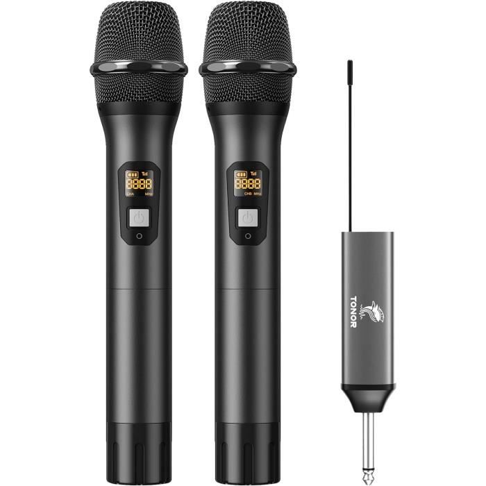 Microphone Sans Fil, Système Uhf De Micro Dynamique À Main Double En ...
