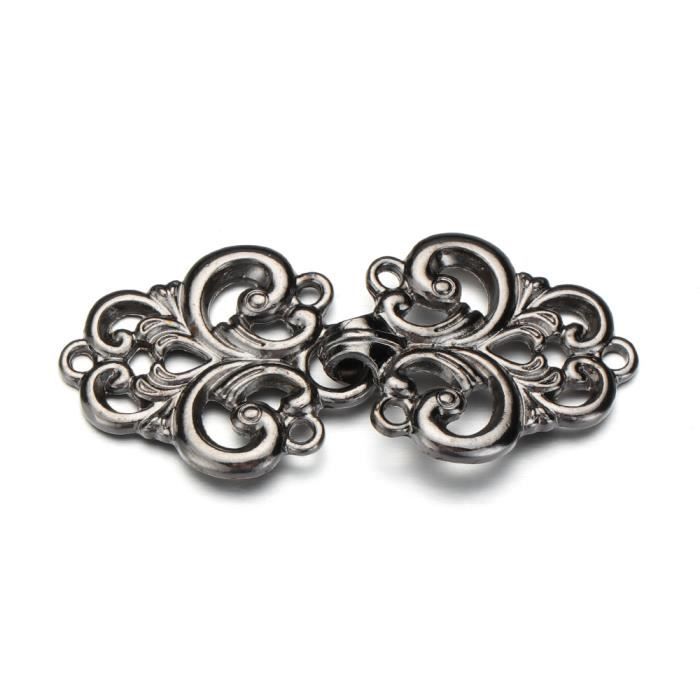 BROCHE,2-Gun Black--Broche Vintage à Clip pour Cardigan, châle, pull ...