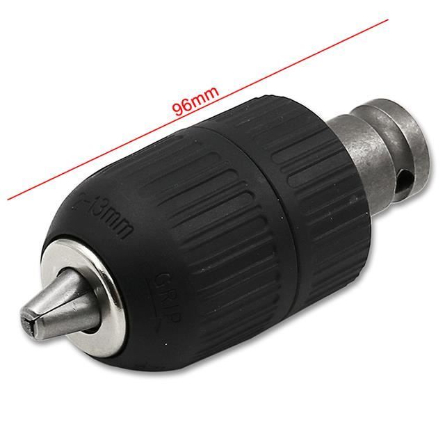 VISSEUSE - DEVISSEUSE,ZT16-BLACK--Mandrin de perceuse sans clé 2 13mm 1 ...