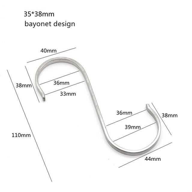 PATERE,35x38mm Bayonet--Crochet de suspension multifonctionnel en acier ...