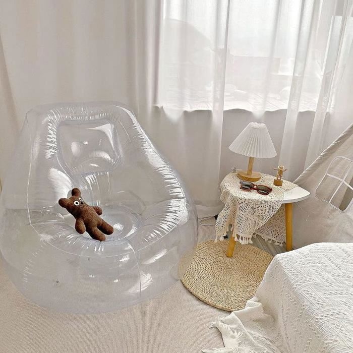 CANAPE GONFLABLE - FAUTEUIL GONFLABLE Canapé Gonflable Transparent ...