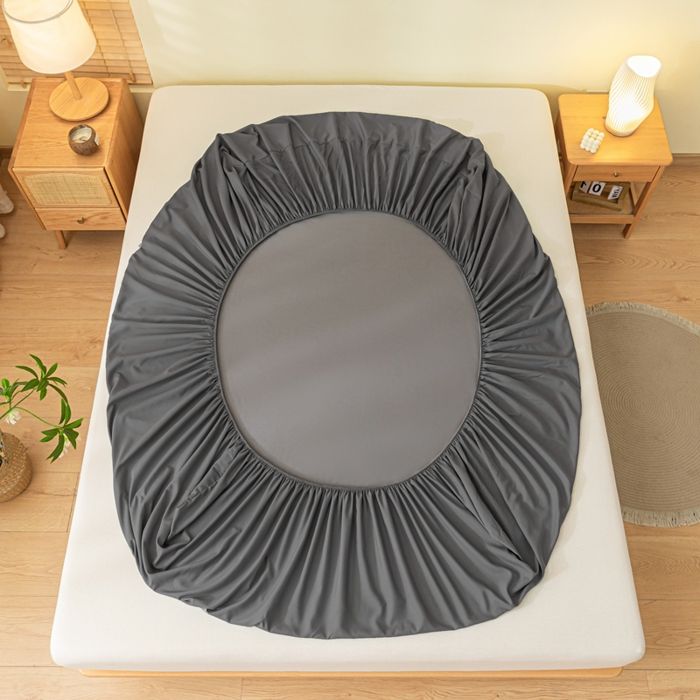 Housse de matelas King Queen Size, couleur unie, douce et confortable ...