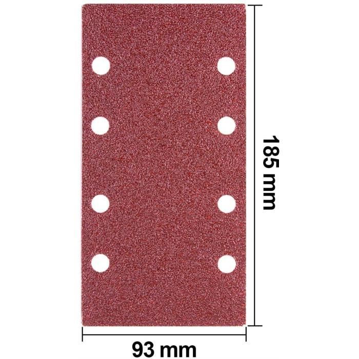 Lot De 35 Feuilles De Papier Abrasif Abrasives, 93 X 190 Mm 5 Grains 5 ...