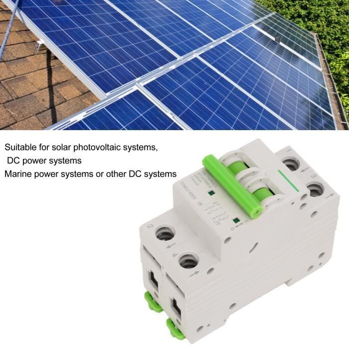 Disjoncteur De Système Solaire Photovoltaque Disjoncteur De Système Solaire Pv Miniature Dc550V ...