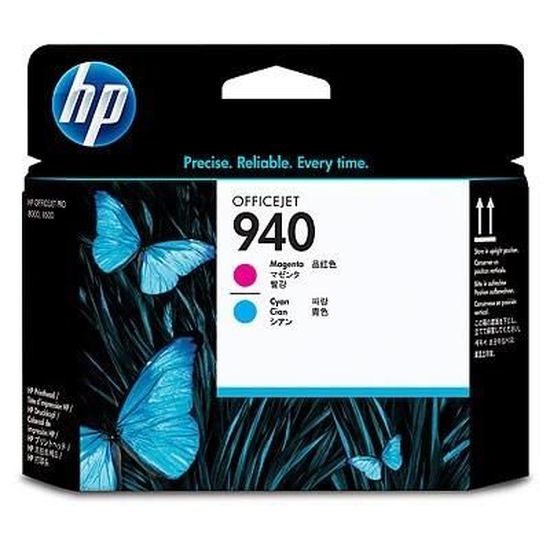 HP 940 Tête d’impression magenta et cyan authentique (C4901A) pour HP ...