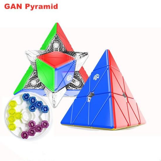 CASSE-TETE,GAN Pyramid--Cube magique Gan356 XS 3x3 vitesses, Puzzle ...