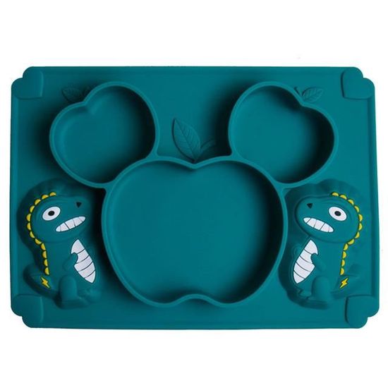 ASSIETTE - PLATEAU REPAS,Green plate--Bol comestible en Silicone pour ...