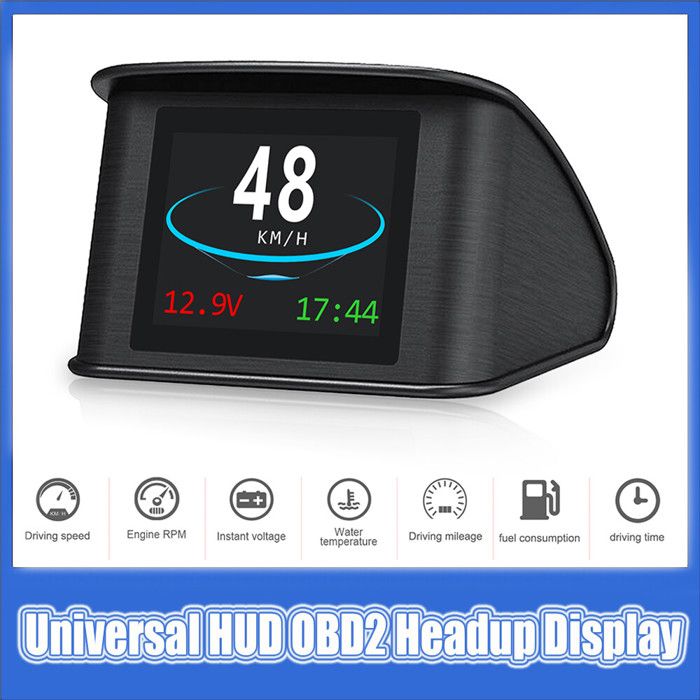 Compteur de vitesse numérique à affichage tête haute P10 OBD2,compteur ...