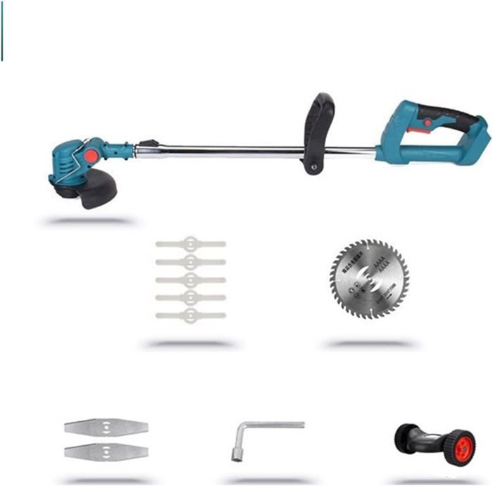 Tondeuse de Jardin électrique sans Fil 1800 W Coupe-Herbe électrique Tondeuse à Gazon sans Fil ...