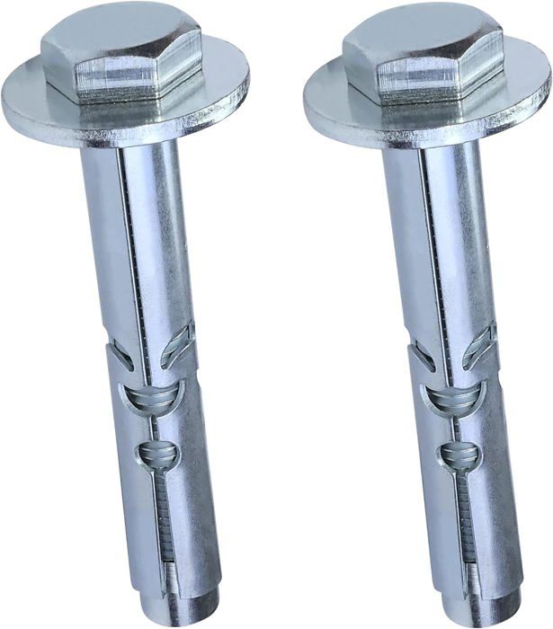 2x Goujon d‘ancrage chevilles à douille pour béton avec boulon à tête ...