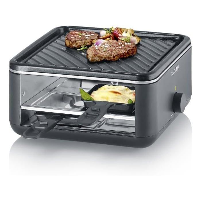 Raclette Gril 4 Personnes, Appareil À Raclette Compact, Mini Raclette ...