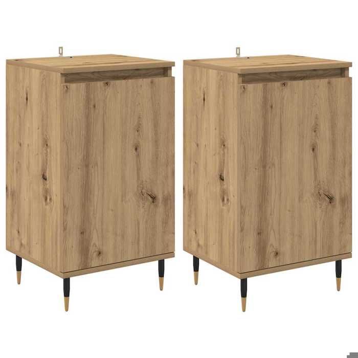 Placard salle à manger - BEST-HOME - Buffet 2 pcs - chêne artisanal ...