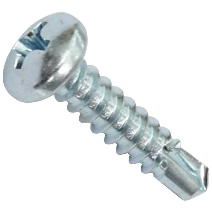 AERZETIX - Lot de 100 - Vis à tôle autoperceuse - tête bombée PH ...