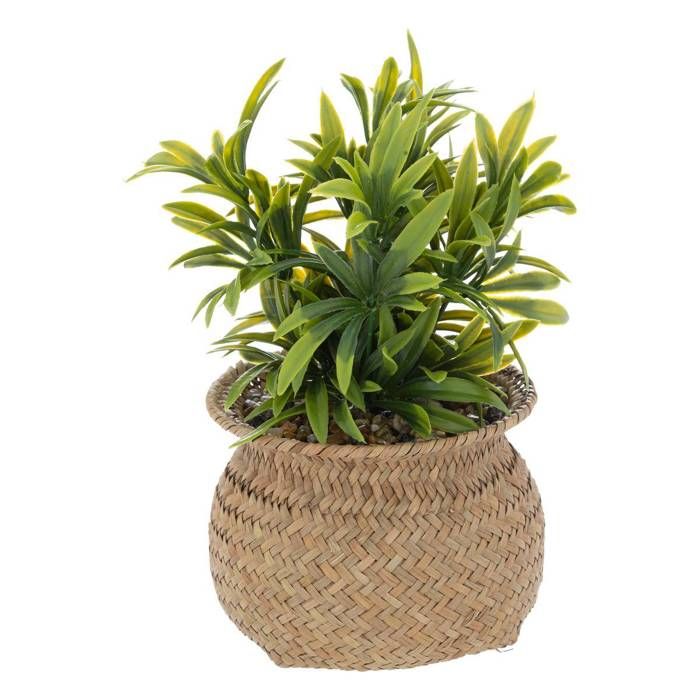 Plante artificielle en pot "Jiling" en roseau H20cm - Atmosphera createur d'interieur ...