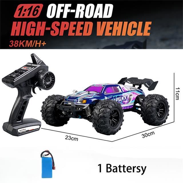 J-1 Bat - ZWN Voiture télécommandée tout terrain électrique sans balais pour enfants, 1:16, 70km ...