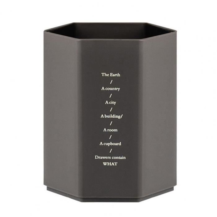 Pot à crayon,Porte-stylo grande capacité,design hexagonal créatif,pot à ...