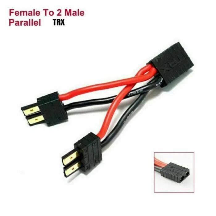 Trx parallèle - Connecteurs de câbles en silicone, série parallèle pour batterie RC Lipo, deans ...