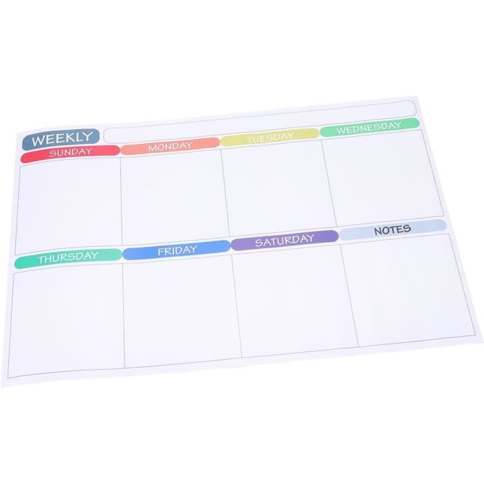 Horaires Tableau Effaçable Tableau Magnétique Tableau Calendrier ...