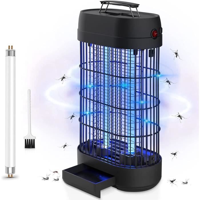 Tue Mouche Eléctrique 20W, Anti Moustique UV Lampe Piège à Mouches ...