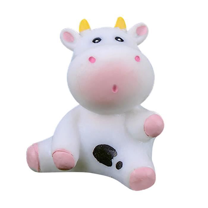 STATUE - STATUETTE Figurine de vache Écologique Accrocheur Résine Miniature Vache Craft Craft ...