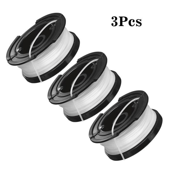 3 pièces tondeuse lignes de bobine pour Black & Decker A6481 Strimmer tondeuse bobine LineST4525 ...