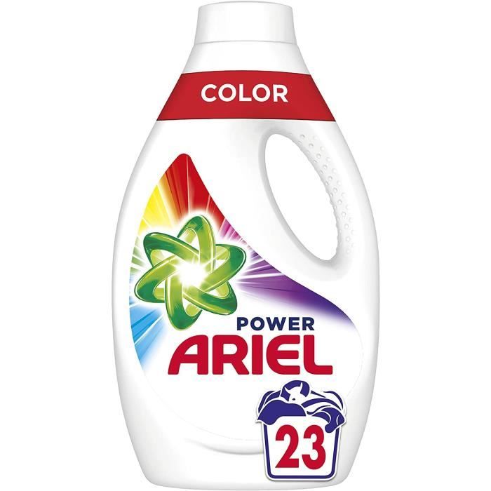 Power couleur lessive liquide, élimine les taches tenaces, 23 lavages ...
