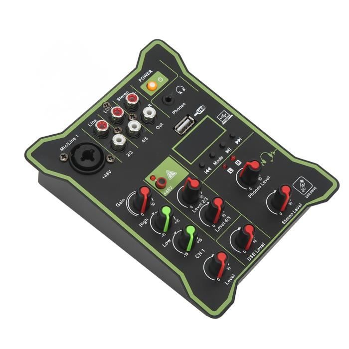 Mini Table De Mixage Audio Console De Mixage Portable, Réponse Rapide ...