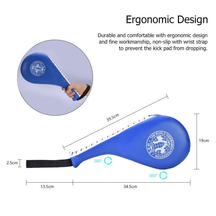 YIN Taekwondo Double Kick Pad Target Karaté Arts Martiaux Kick Boxing ...