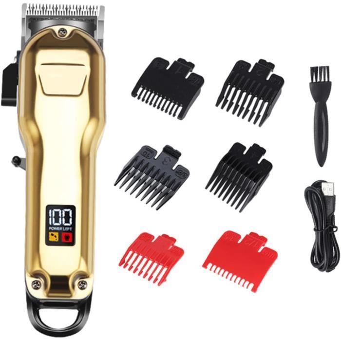 Tondeuse Cheveux Homme USB Rechargeable Tondeuse Barbe Professionnelle, Précision Tondeuse À ...