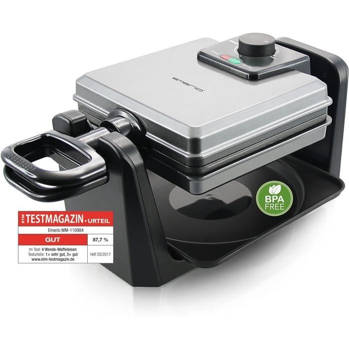 Gaufrier rotatif pour 4 gaufres belges à la fois avec fonction rotative ...