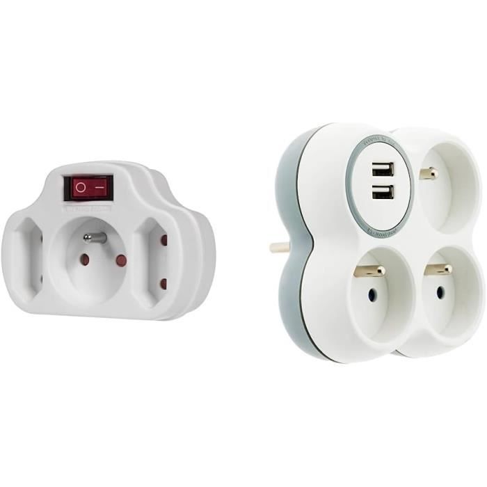 Mce142 Prise De Courant Triple Avec Interrupteur & Zenitech Triplite ...