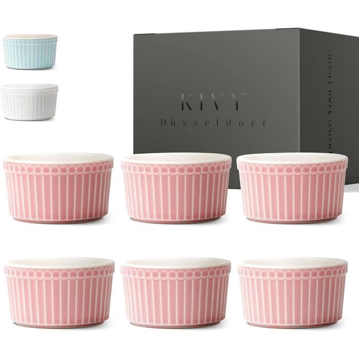 ® Set De 6 Ramequins Crème Brûlée [180Ml] - Moule À Pâtisserie Résistants Pour La Cuisson Four ...