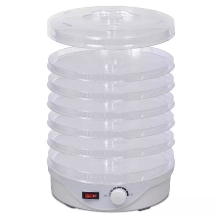 5823•NOEL FRIDAY• Déshydrateur avec 6 Plateaux empilables (Rond ...