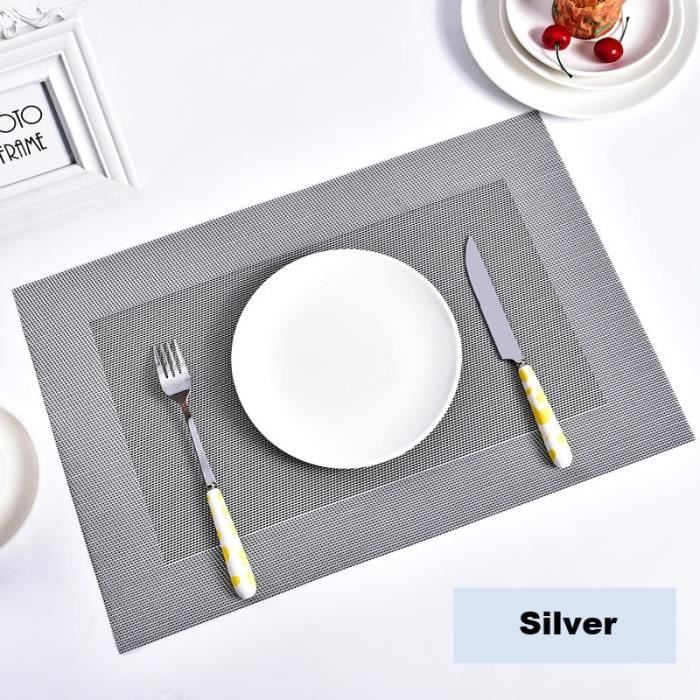 Silver Single Frame-45x30cm-Rectangulaire-Napperon de Restaurant ...