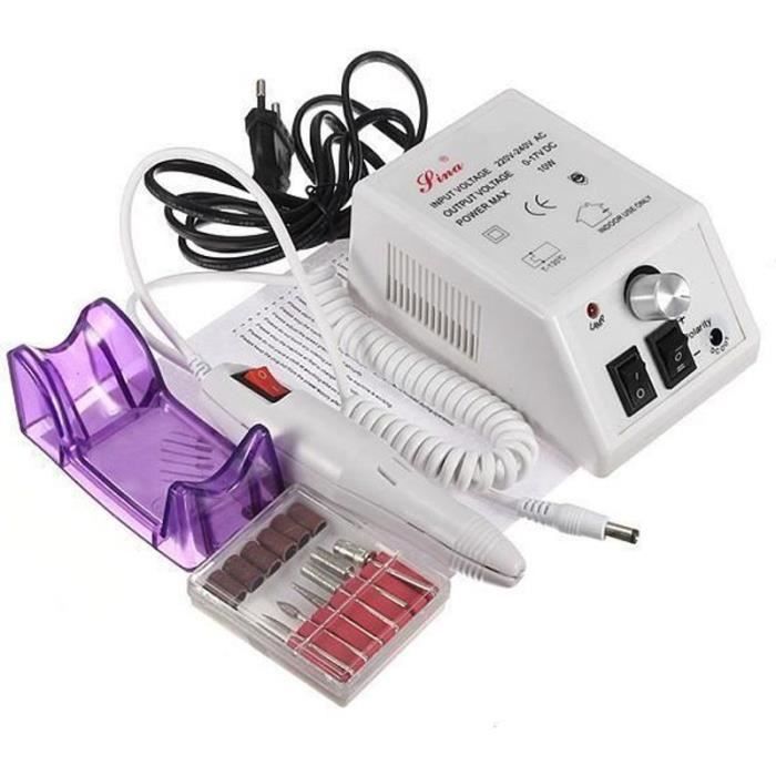 AYUN manucure machine ongles electrique Blanc Kit Complet Ponceuse ...