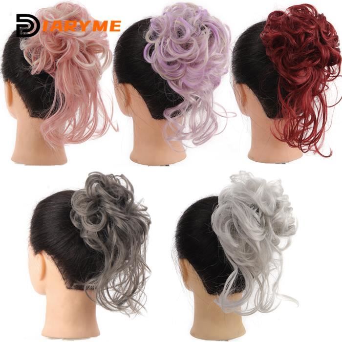 Tapez 2--Synthèse Chignon Extension de Cheveux pour Femmes, Postiches ...