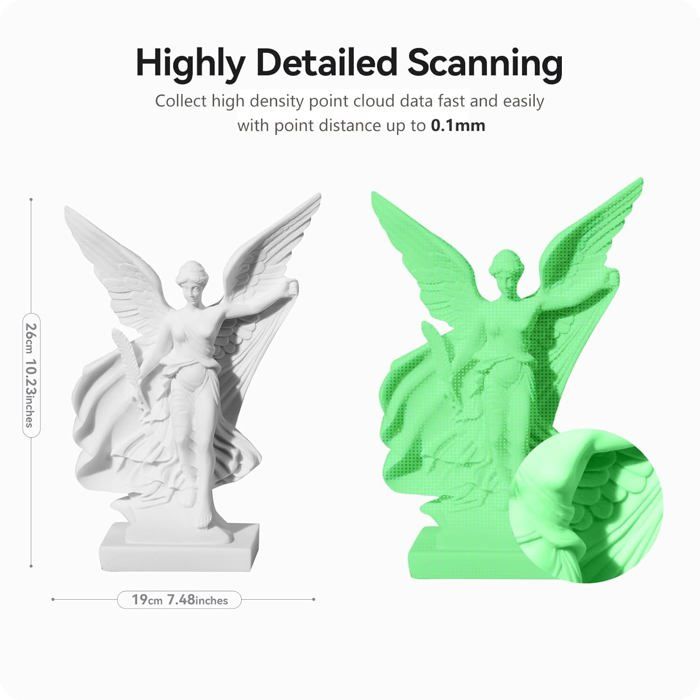 Scanner 3D sans fil - CREALITY - CR-Scan Ferret Pro - Wi-Fi - Batterie ...